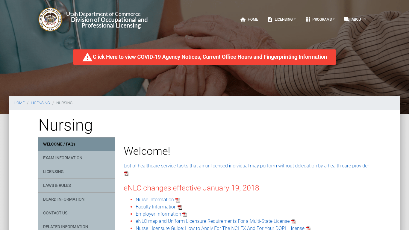 Utah Board of Nursing: Simplified Licensing Procedures - Heartbeat.ai