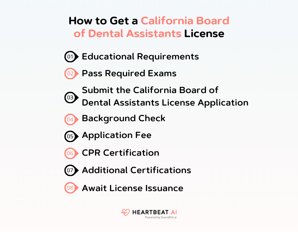 California Board of Dental Assistants: Streamlined Licensing Process